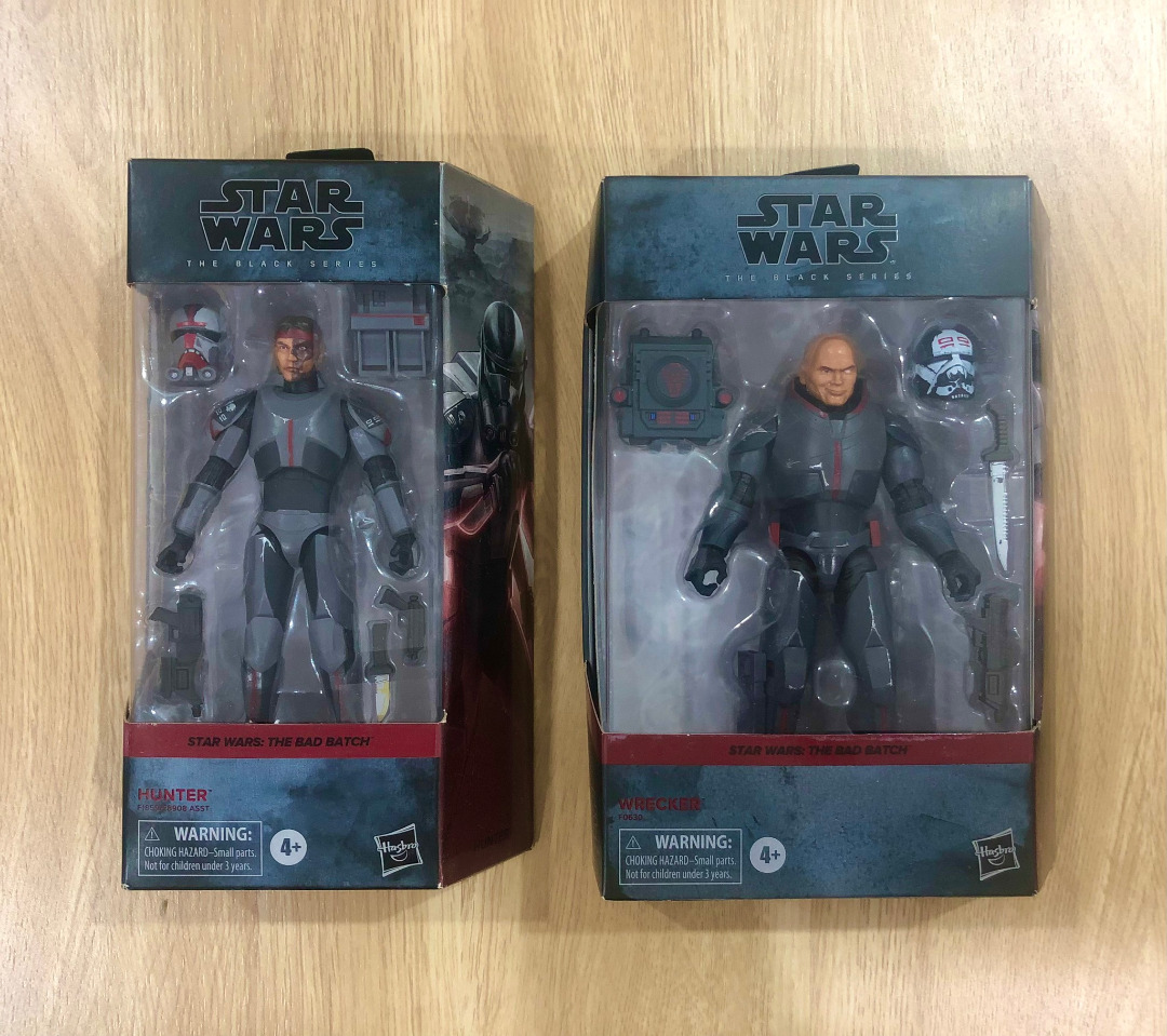 Hunter and Wrecker Bad Batch Star Wars The Black Series Action Figure ...