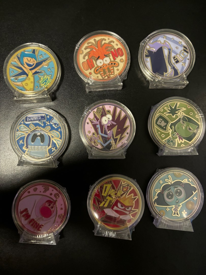 Inside Out 2 Medallions / Medals / Coin | CPCM, Hobbies & Toys, Toys ...