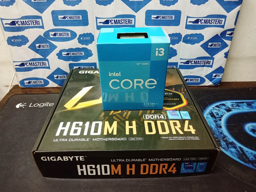 Intel Core i3-12100 12th Gen 4 cores 8 thread Processor with Gigabyte ...