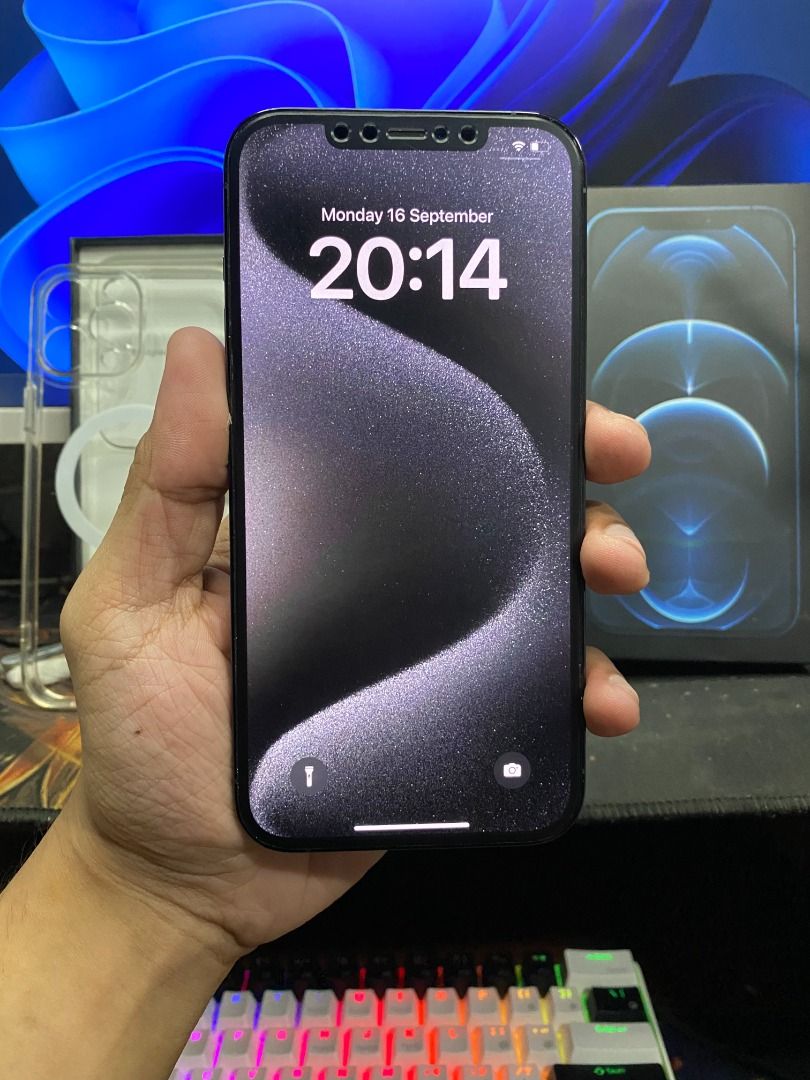 iPhone 12 Pro Max 128GB Pacific Blue 5G Factory Unlocked, Mobile Phones & Gadgets, Mobile Phones ...