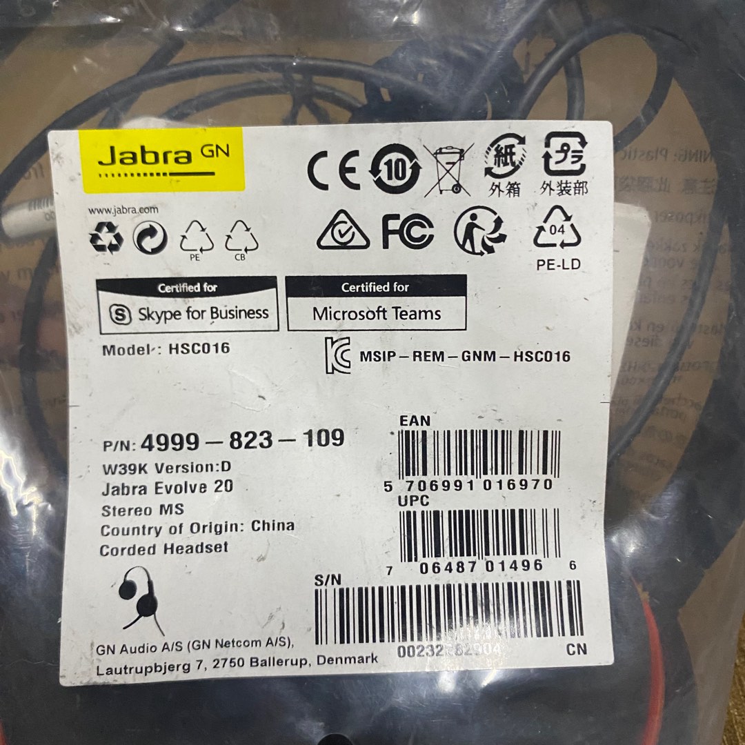 JABRA WIRED HEADSET, Audio, Headphones & Headsets on Carousell