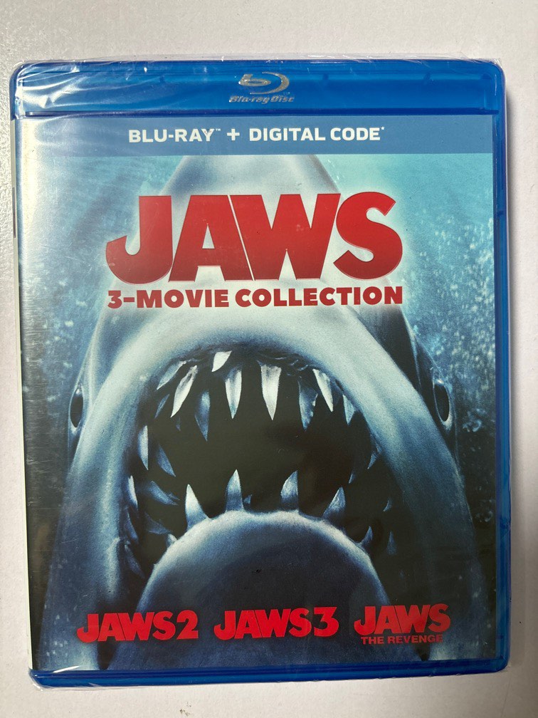 Jaws 1 to 3 Blu-ray Movie Collection, Hobbies & Toys, Music & Media ...