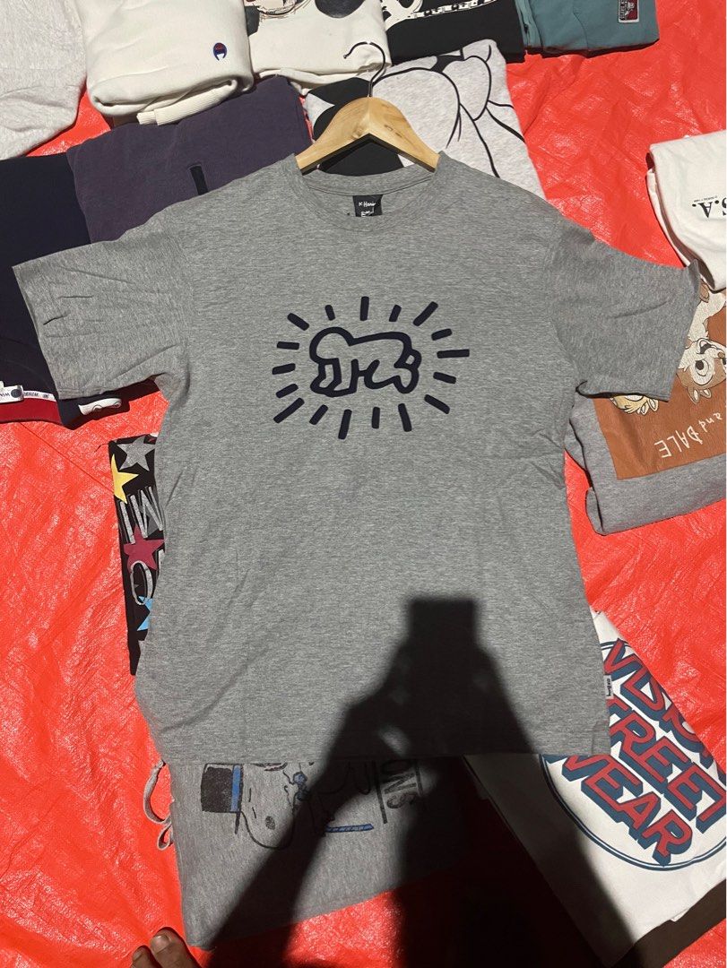 Keith Haring Logo, Men's Fashion, Tops & Sets, Tshirts & Polo Shirts on ...