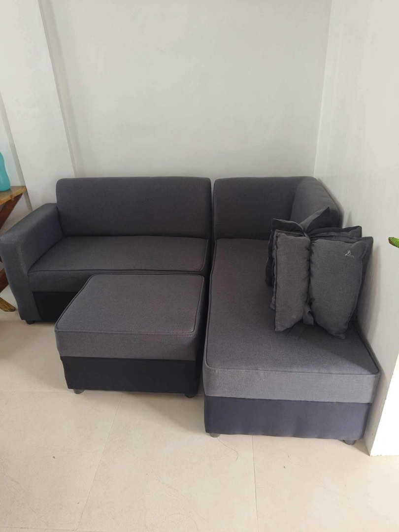 L Shape Sala Set for Sale, Furniture & Home Living, Furniture, Sofas on ...