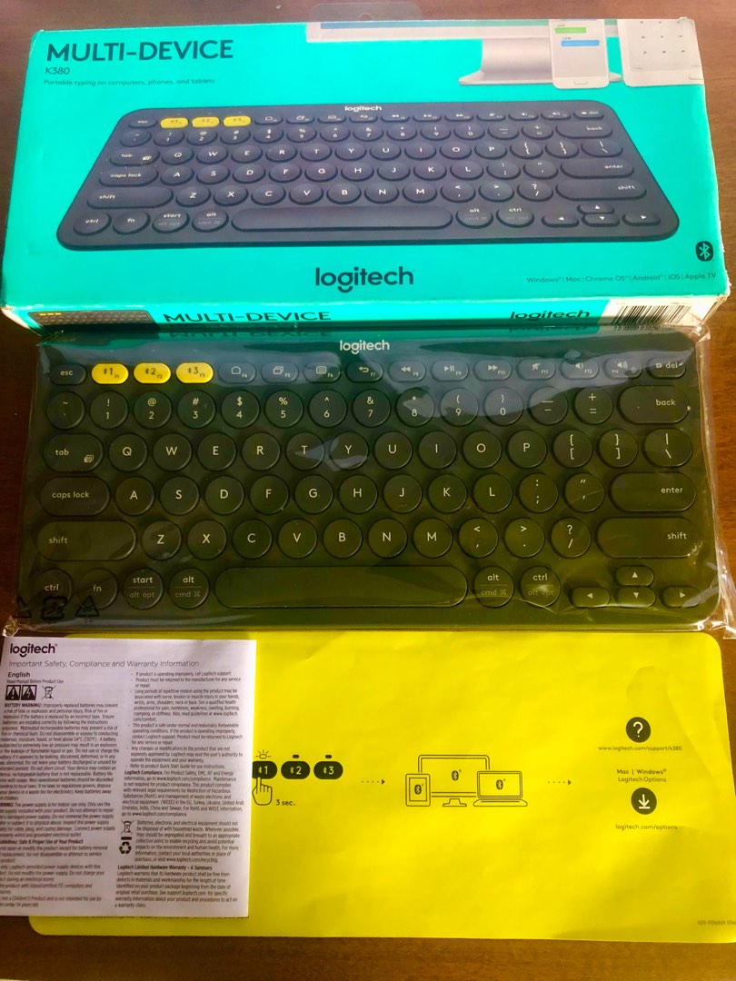Logitech Multi Device K380 Portable Bluetooth Wireless Keyboard, Computers & Tech, Parts ...