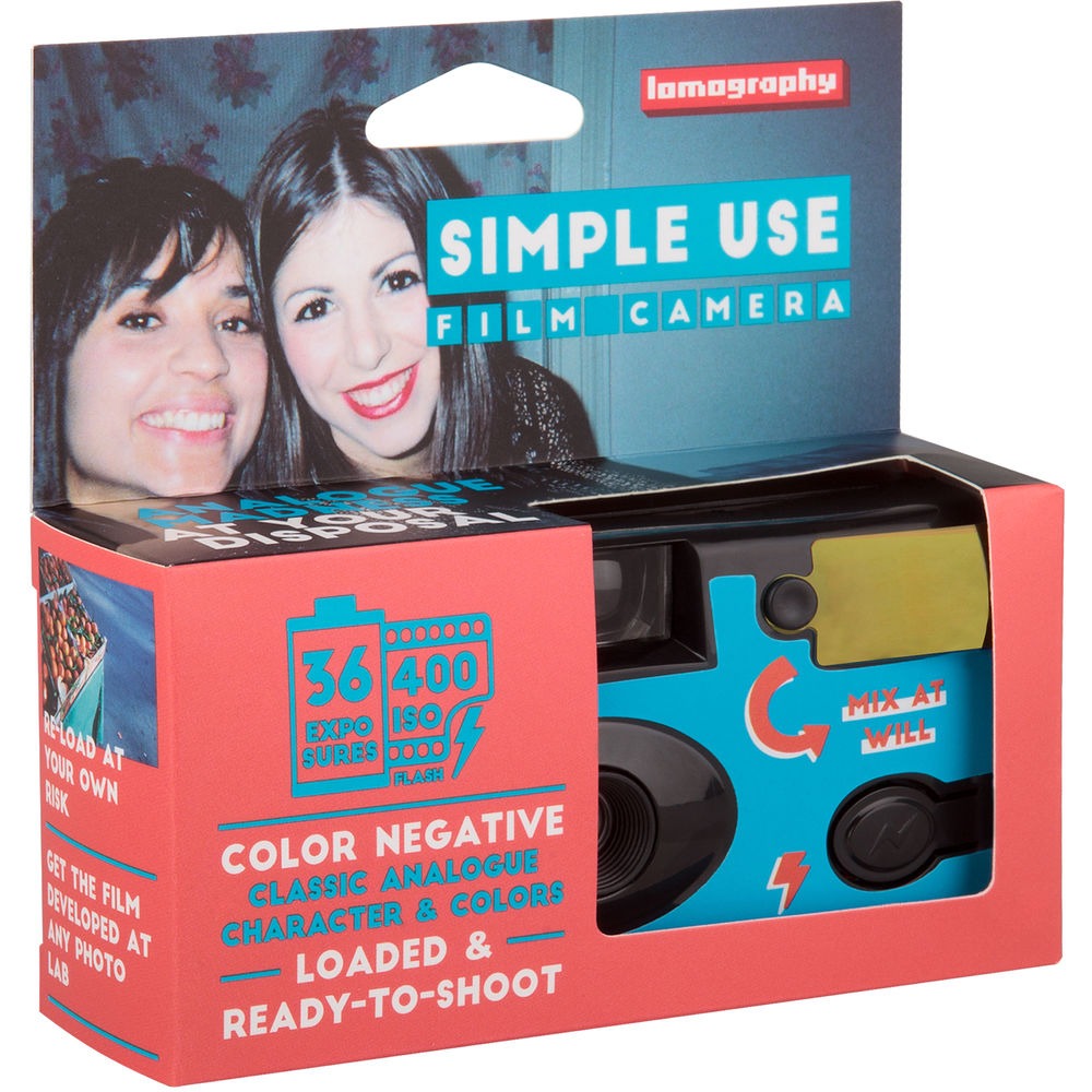 Lomography Color Negative 400 Simple Use Film Camera, Photography ...