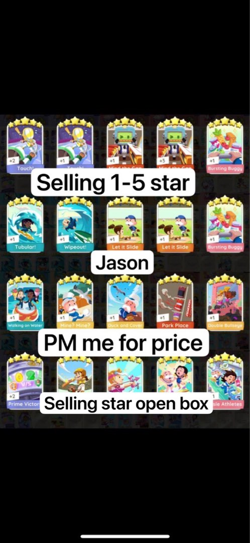 MonopolyGO 5 star sticker, Video Gaming, Video Games, Others on Carousell