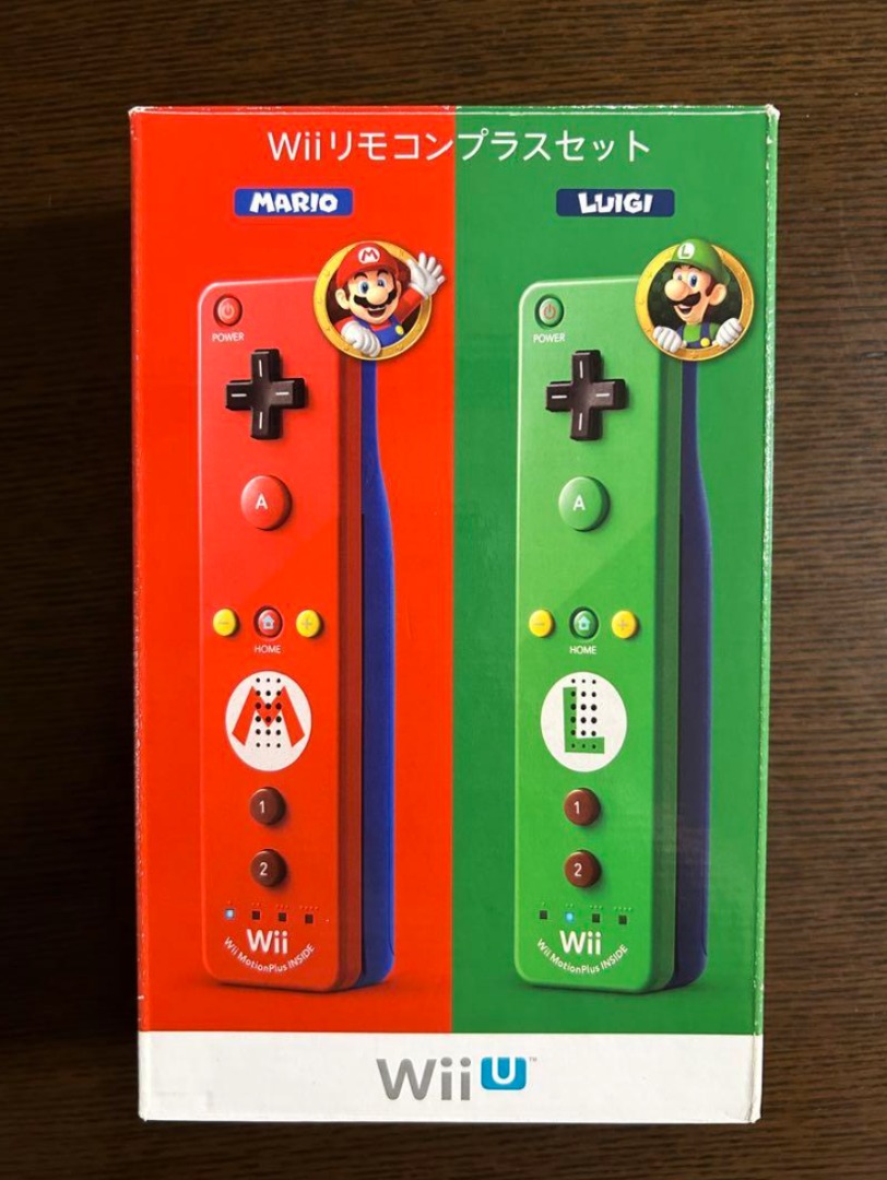 Nintendo Wii Remote Plus 2-Pack Mario/Luigi, Video Gaming, Gaming ...
