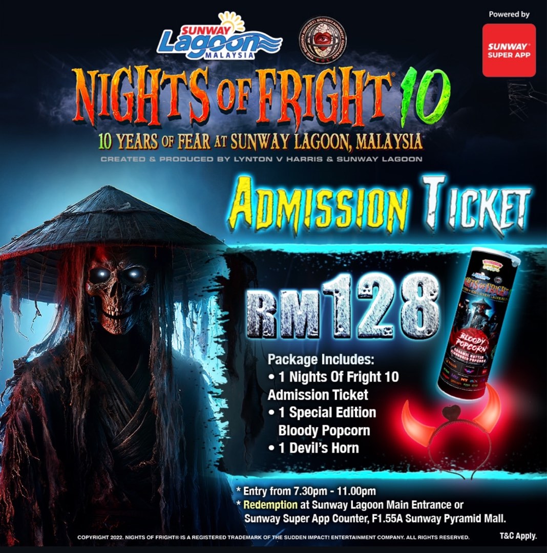 (NOF 10) Nights of Fright 10 Ticket 26/10/24, Tickets & Vouchers, Event ...