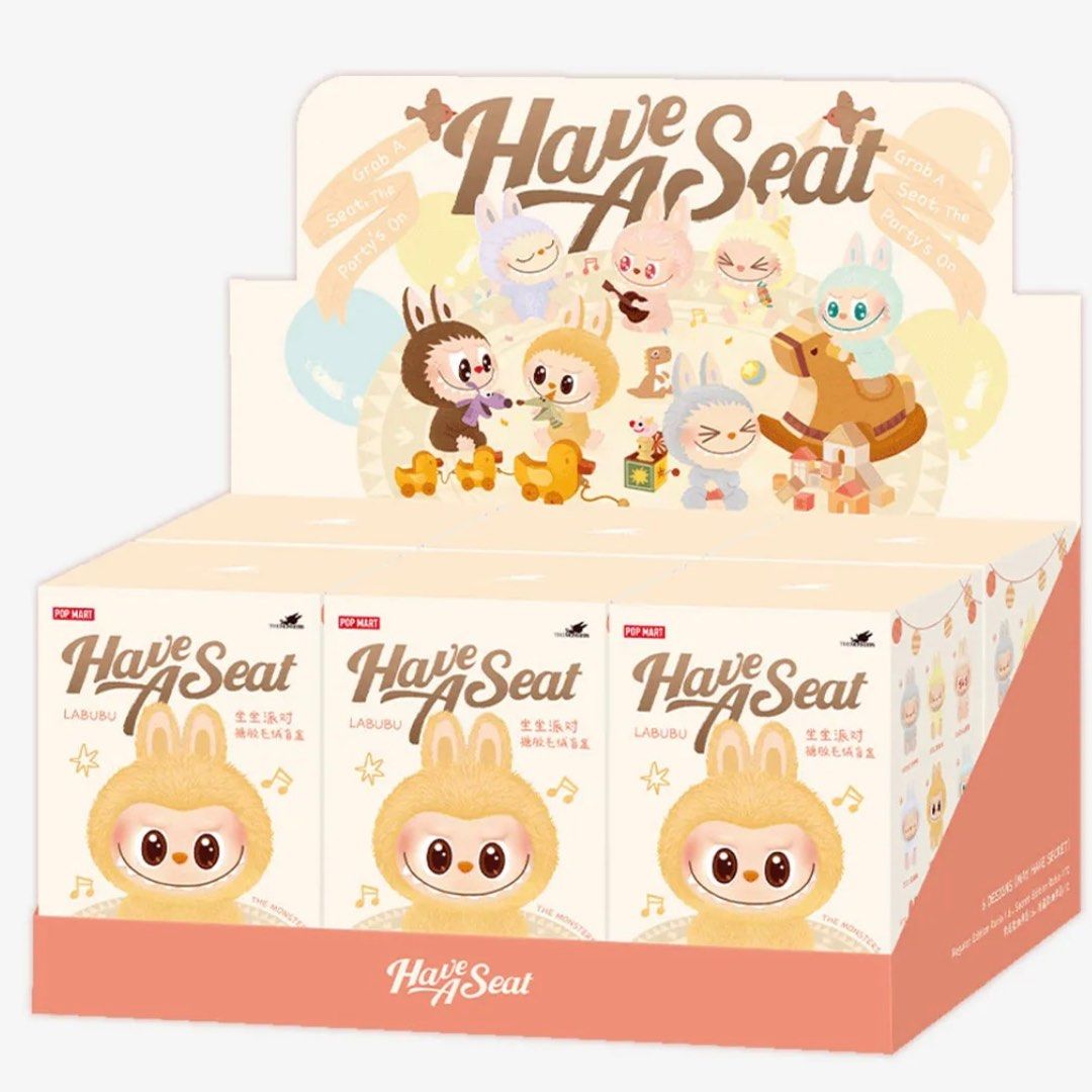 NOT OPENED LABUBU THE MONSTERS - Have a Seat Vinyl Plush Blind Box ...