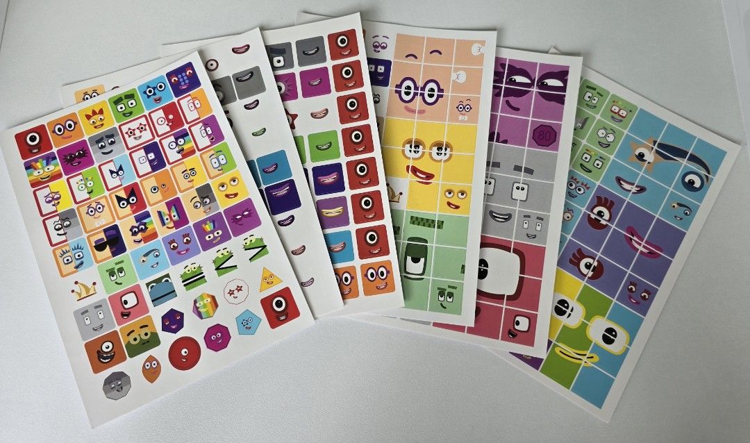 Number blocks stickers, Hobbies & Toys, Toys & Games on Carousell