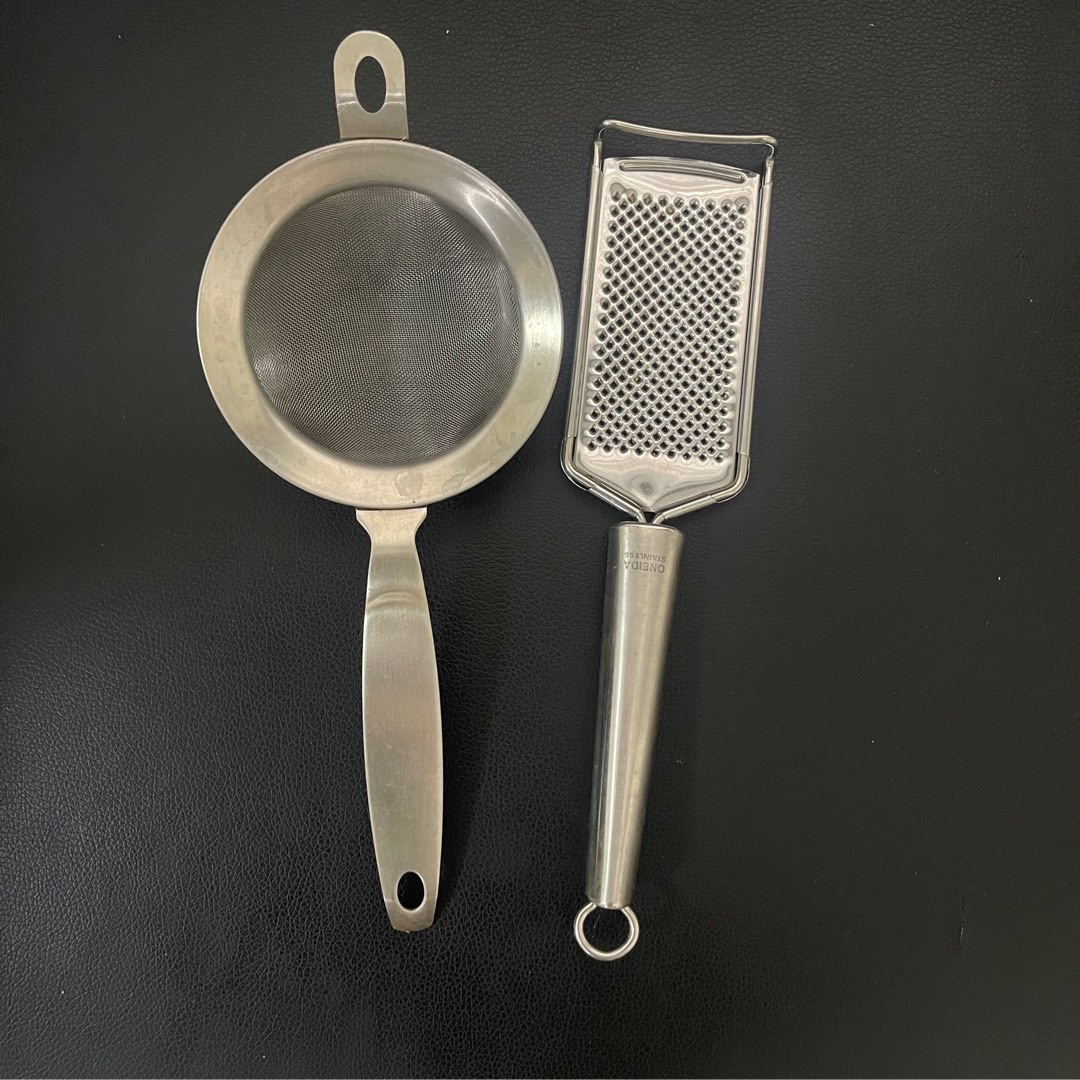 Oneida Stainless Strainer and Cheese Grater, Furniture & Home Living ...