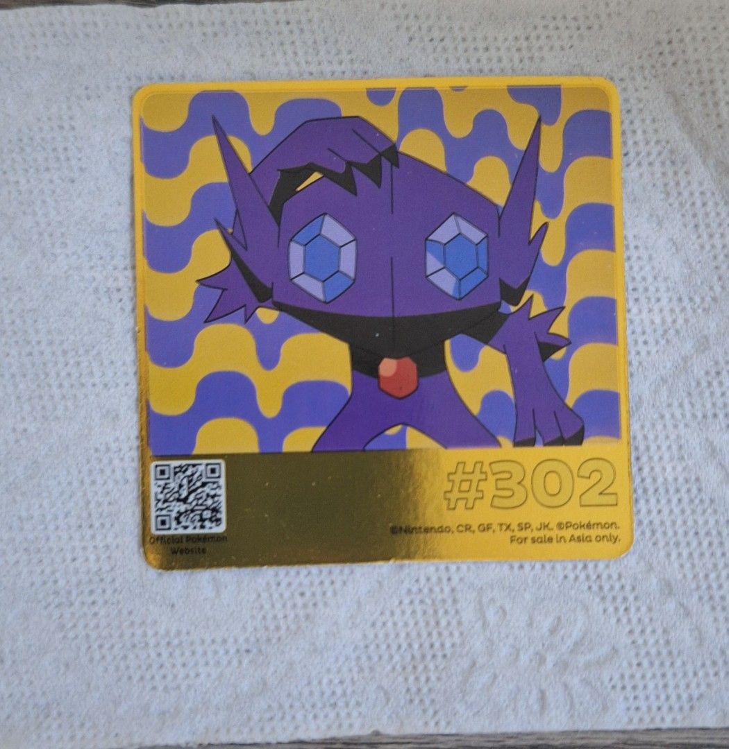 Oreo Pokemon Special Edition Photo Card #302 Sableye, Hobbies & Toys ...