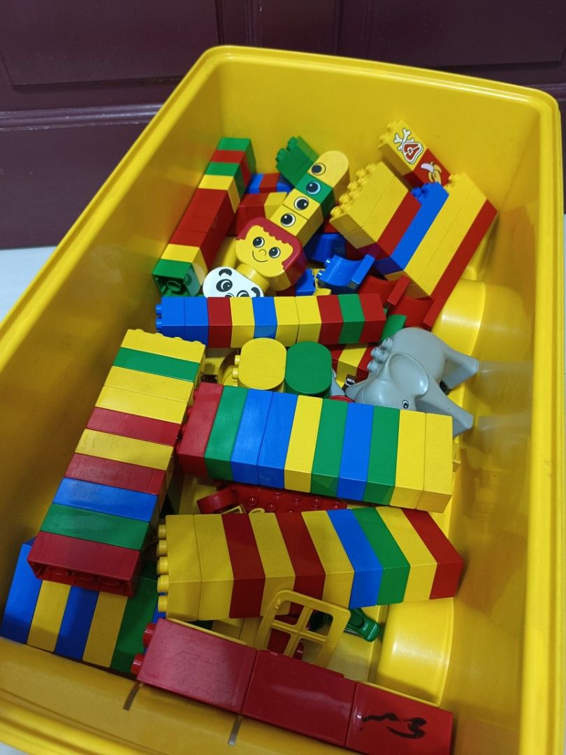 Vintage Original Lego duplo 1997 ride on animal bus container storage ...