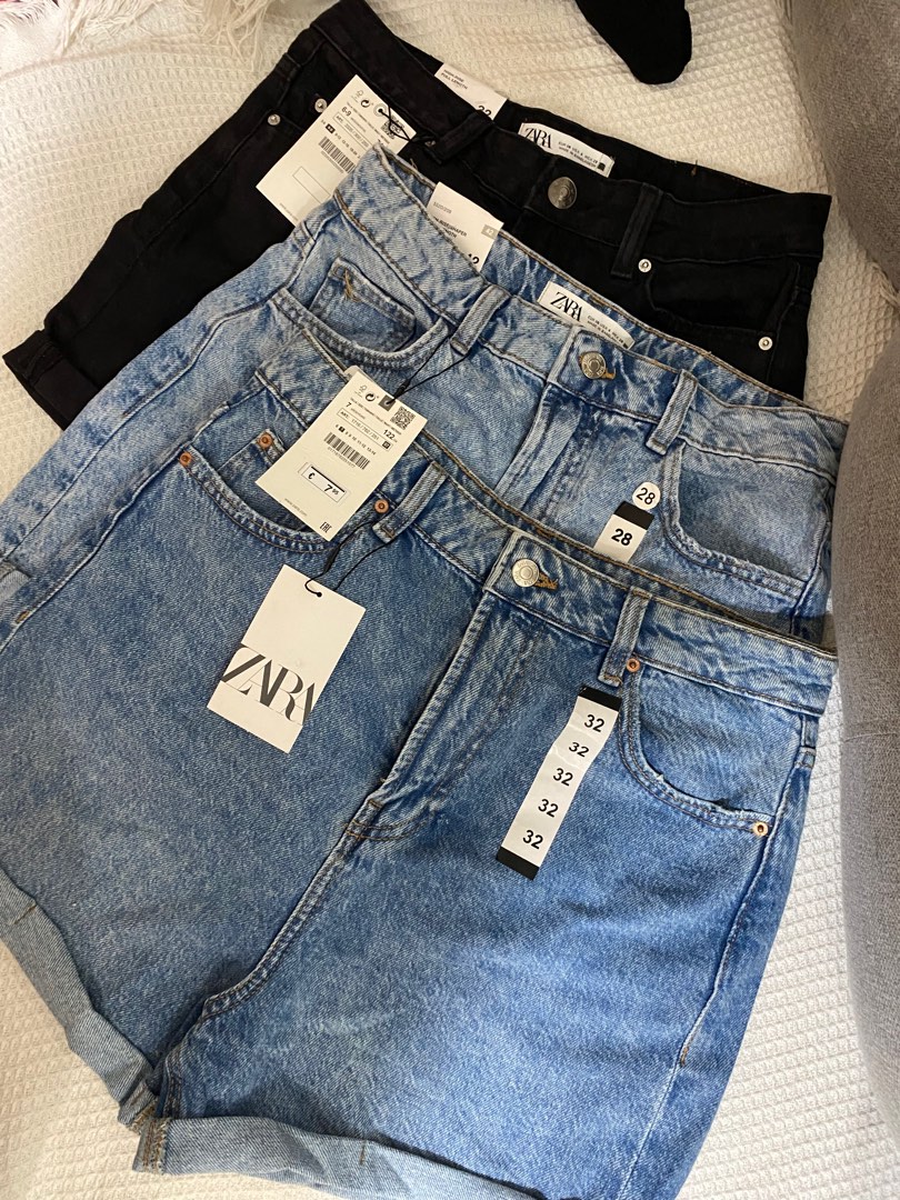 Original Zara denim shorts, Women's Fashion, Bottoms, Shorts on Carousell