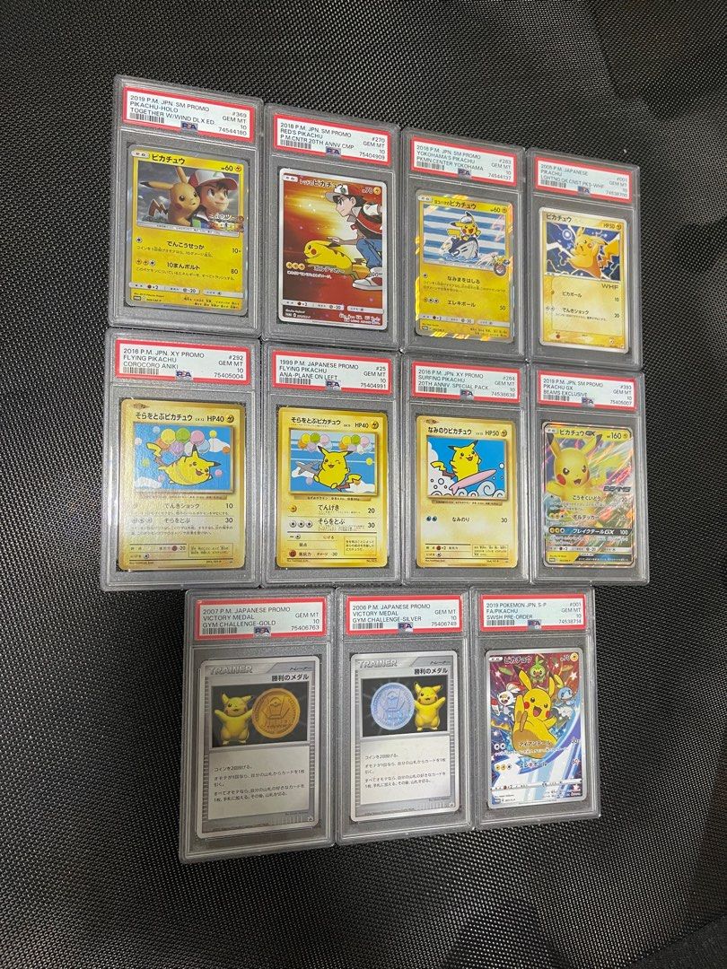 Pokemon Pikachu Japanese PSA 10, Hobbies & Toys, Toys & Games on Carousell
