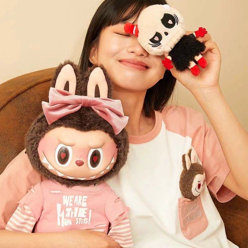 Popmart Labubu Catch Me If You Like Me 38 CM Black / Pink, Hobbies ...