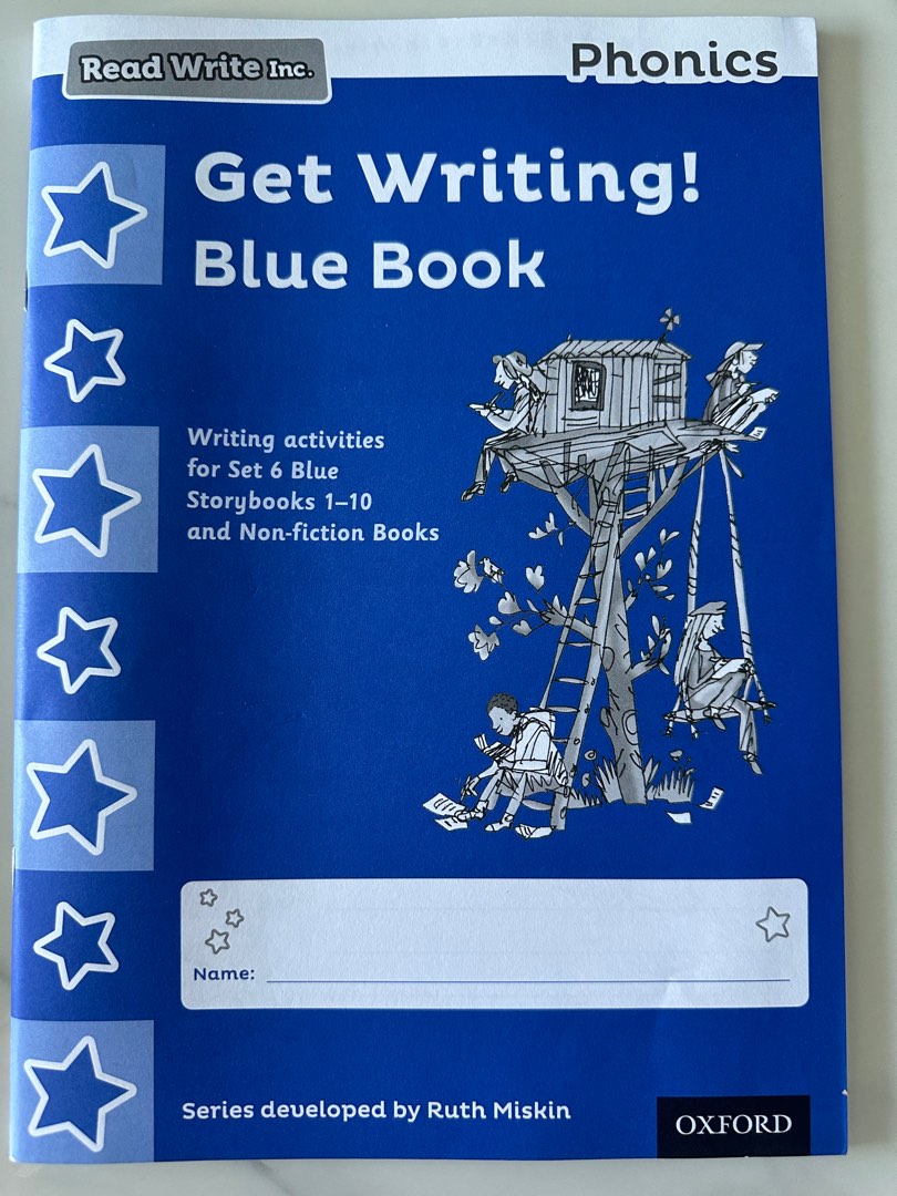 Read Write Inc (RWI) blue get writing, 興趣及遊戲, 書本 & 文具, 兒童書籍 - Carousell