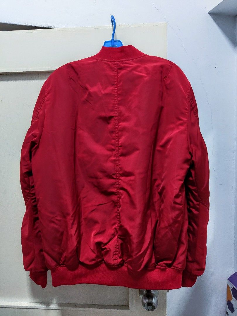 Red NASA Bomber Jacket, Men's Fashion, Coats, Jackets and Outerwear on ...