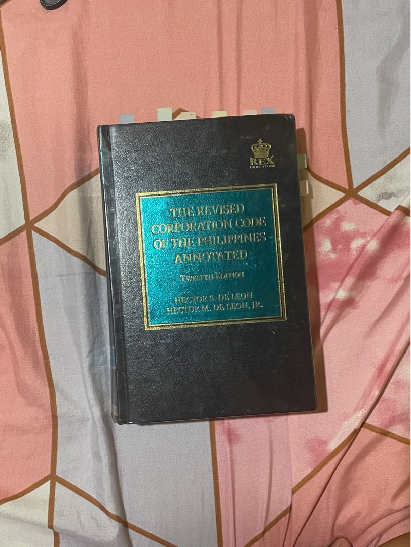 Revised Corporation Code Annotated 12th Edition, Hobbies & Toys, Books ...