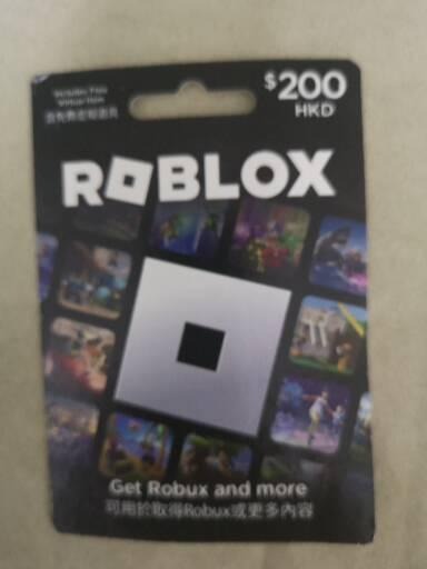 Roblox card (value HK$200), 電子遊戲, 遊戲機配件, 遊戲禮物卡及帳戶 - Carousell