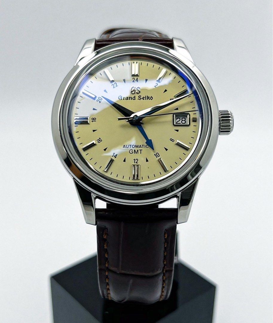 Seiko GS GMT mod (cream dial), Men's Fashion, Watches & Accessories ...