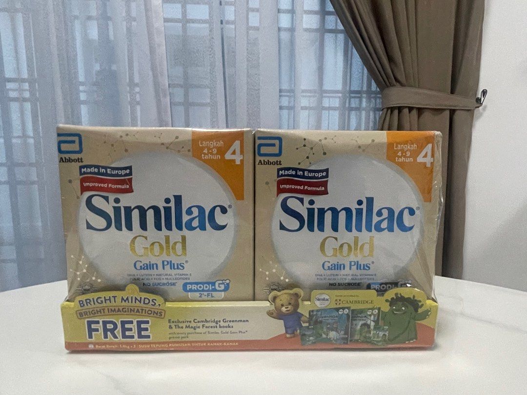 Similac Gold Gain Plus Step 4 1.8kg , Babies & Kids, Nursing & Feeding ...
