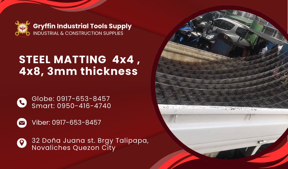 STEEL MATTING 4x4 , 4x8, 3mm thickness, Commercial & Industrial ...