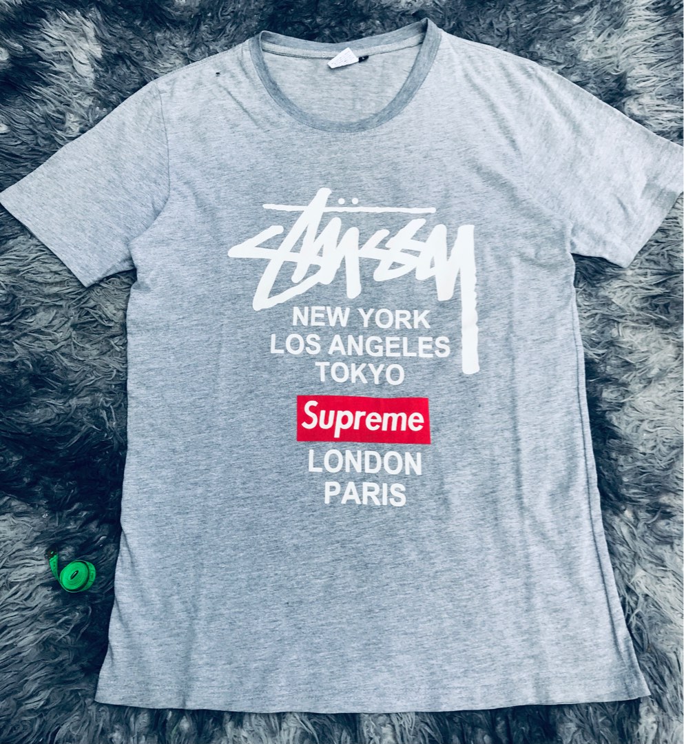 Supreme collab with stussy, Men's Fashion, Tops & Sets, Tshirts & Polo ...