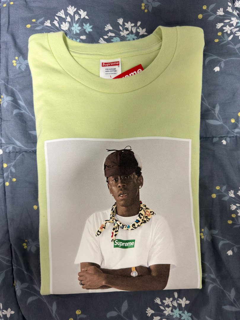 Supreme Tyler the Creator Tee Lime, Men's Fashion, Tops & Sets, Tshirts ...