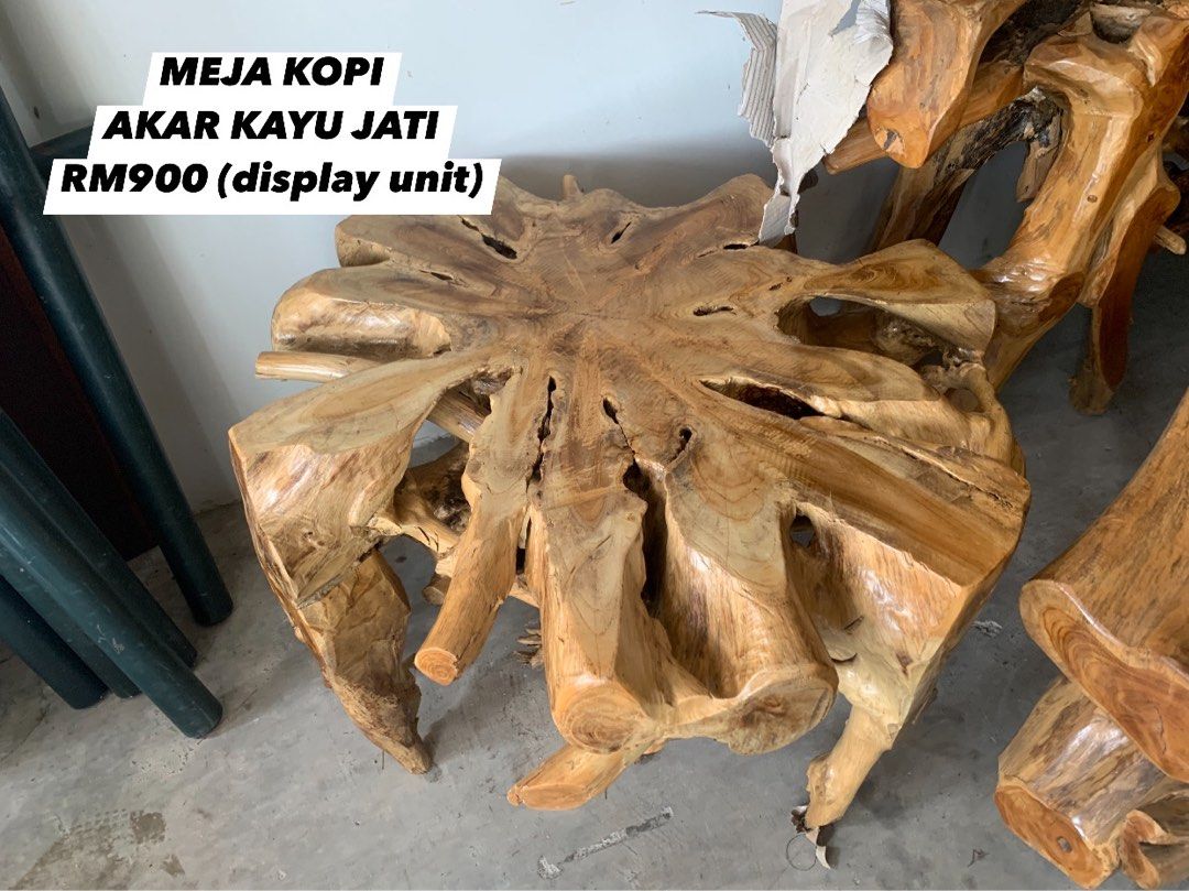 TEAKWOOD ROOTS COFFEE TABLE | JATI AKAR MEJA KOPI | BALINESS DECO ...