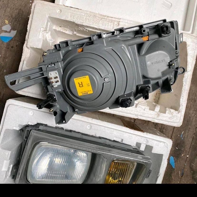 US headlights for the W126 sedan. Mercedes Benz Original, Cars, Cars for Sale on Carousell