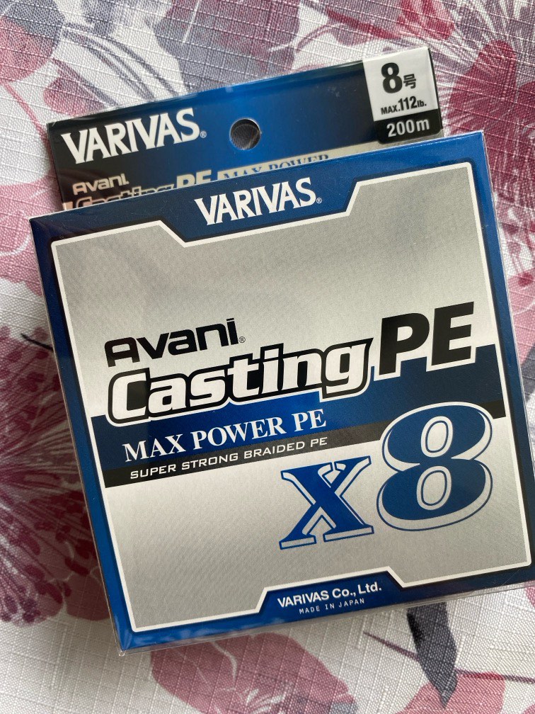 Varivas Avani Casting PE 8 200m Spool Fishing Line Popping, Sports Equipment, Fishing on Carousell