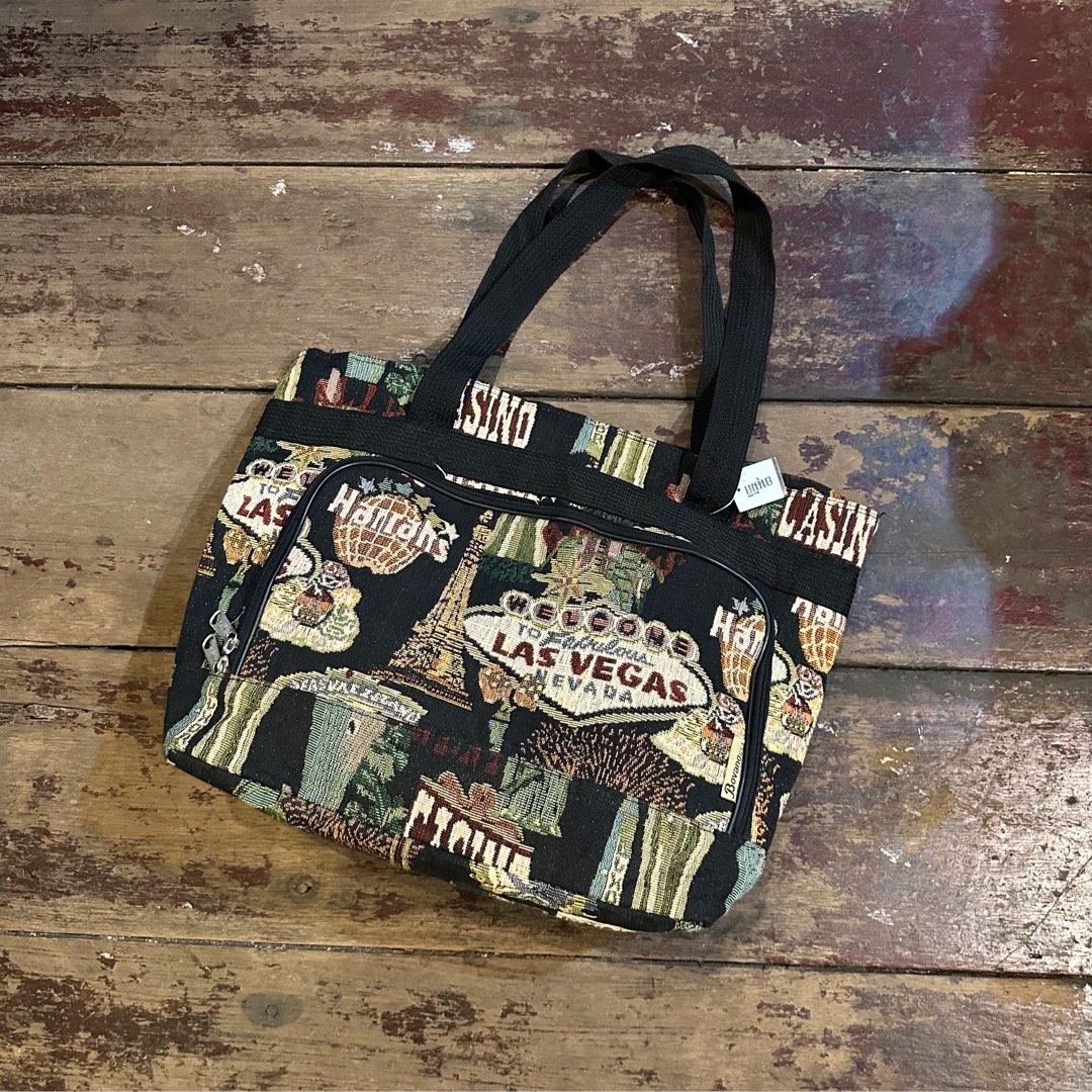 Vintage Bovano USA Knitted Las Vegas Tote Bag, Women's Fashion, Bags ...