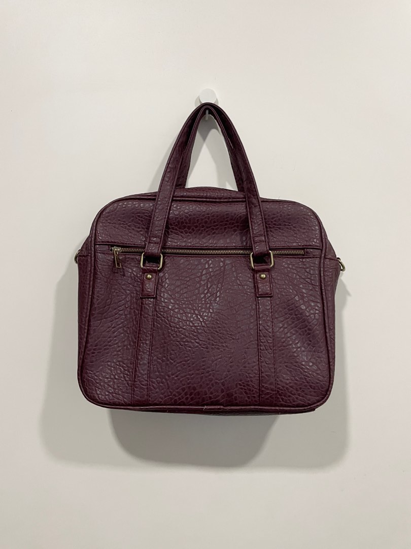 Vintage Maroon Work Bag, Women's Fashion, Bags & Wallets, Tote Bags on ...