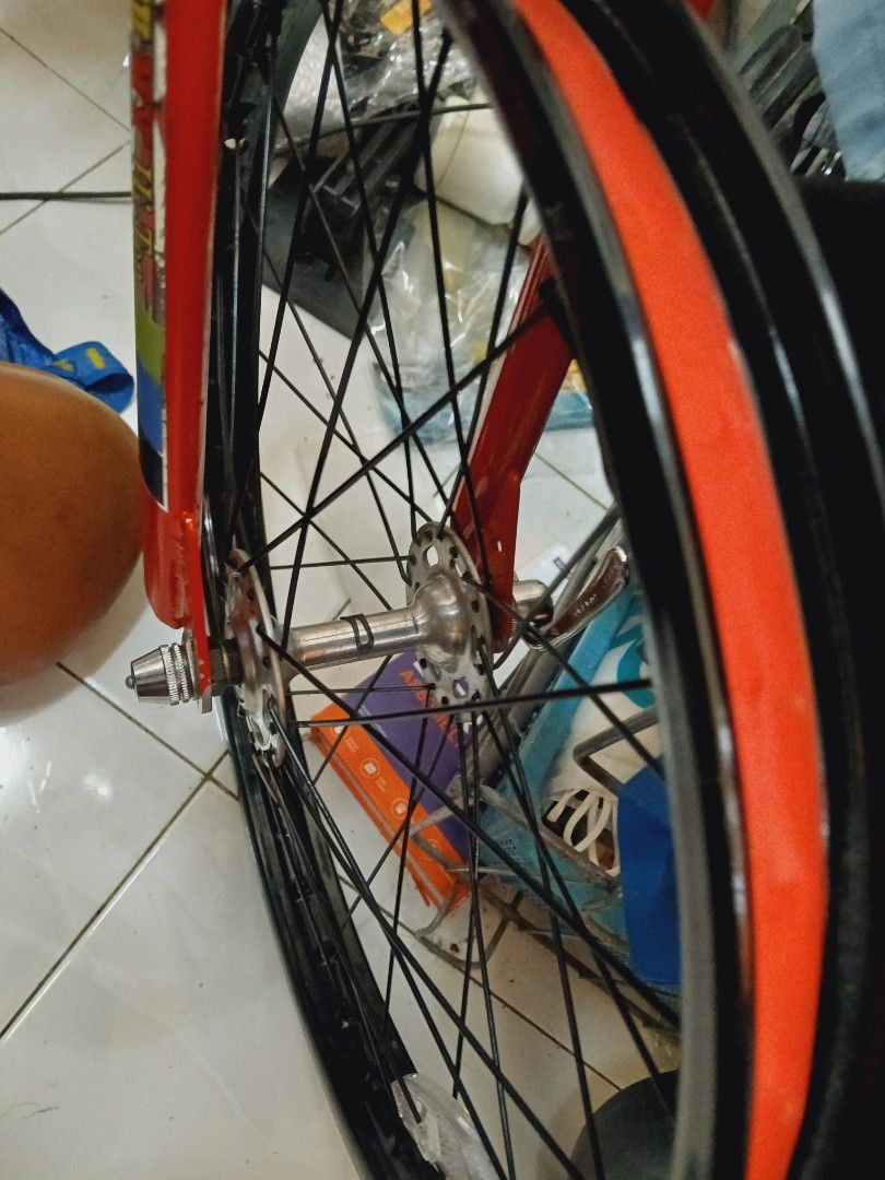 Wheelset hub Shimano 36h High Flange with rim set steel coated black ...