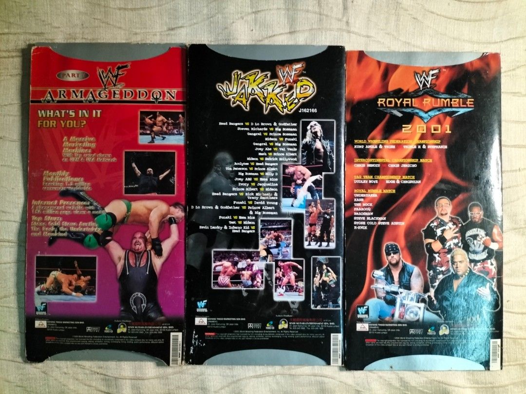 WWF VCD COLLECTION, Hobbies & Toys, Music & Media, CDs & DVDs on Carousell