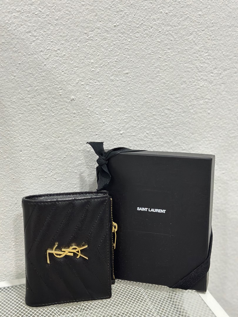 YSL COMPACT WALLET, Luxury, Bags & Wallets on Carousell