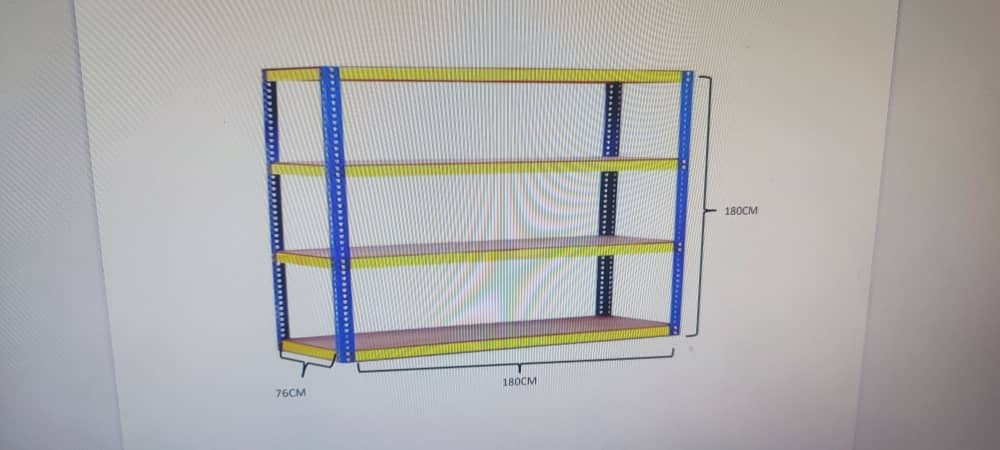 4 Tier Steel Rack, Furniture & Home Living, Furniture, Shelves ...