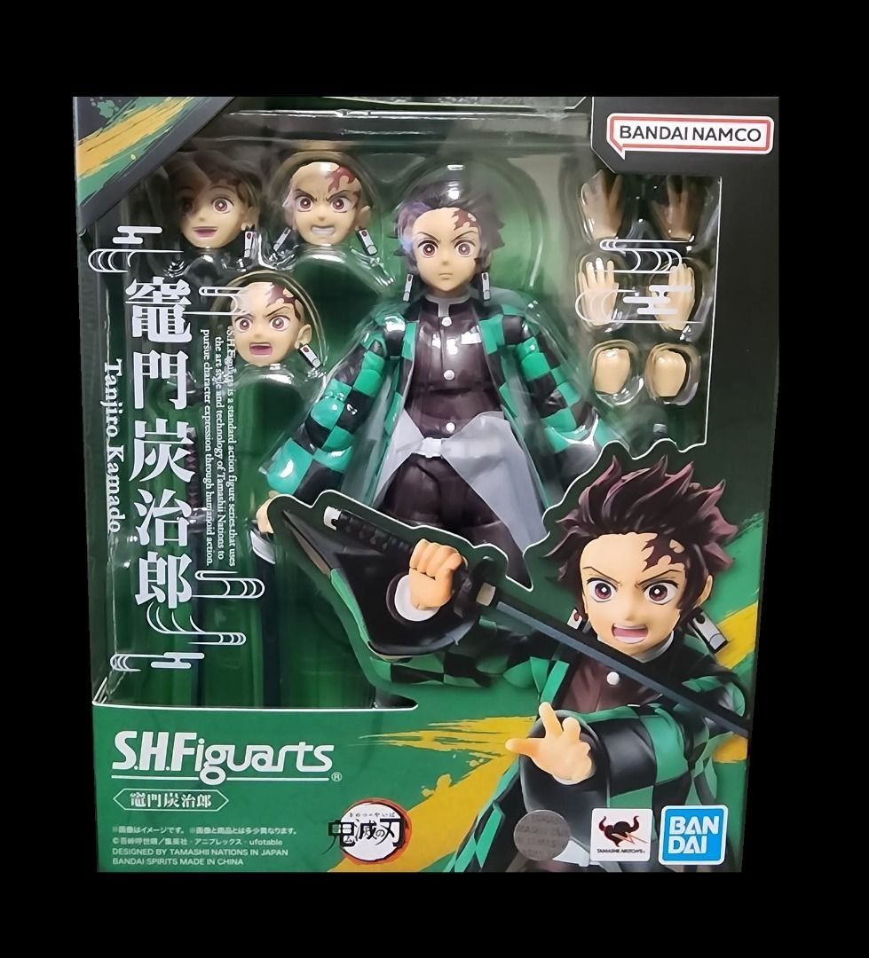 全新 行版 SHF Tanjiro 鬼滅之刃 竈門 炭治郎 Bandai S.H. Figuarts TANJIRO KAMADO Demon ...