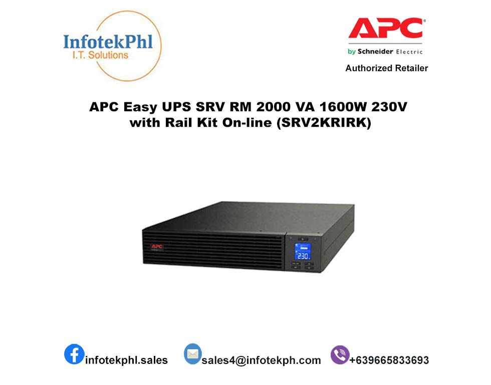 APC Easy UPS SRV RM 2000 VA 1600W 230V, Computers & Tech, Parts ...