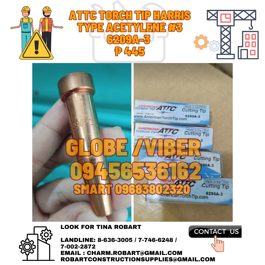 Attc torch tip Harris type acetylene #3 6209A-3, Commercial ...