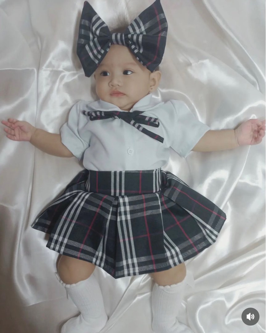 Baby girl school uniform, Babies & Kids, Babies & Kids Fashion on Carousell
