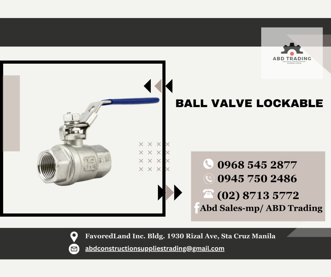 BALL VALVE LOCKABLE, Commercial & Industrial, Construction Tools ...