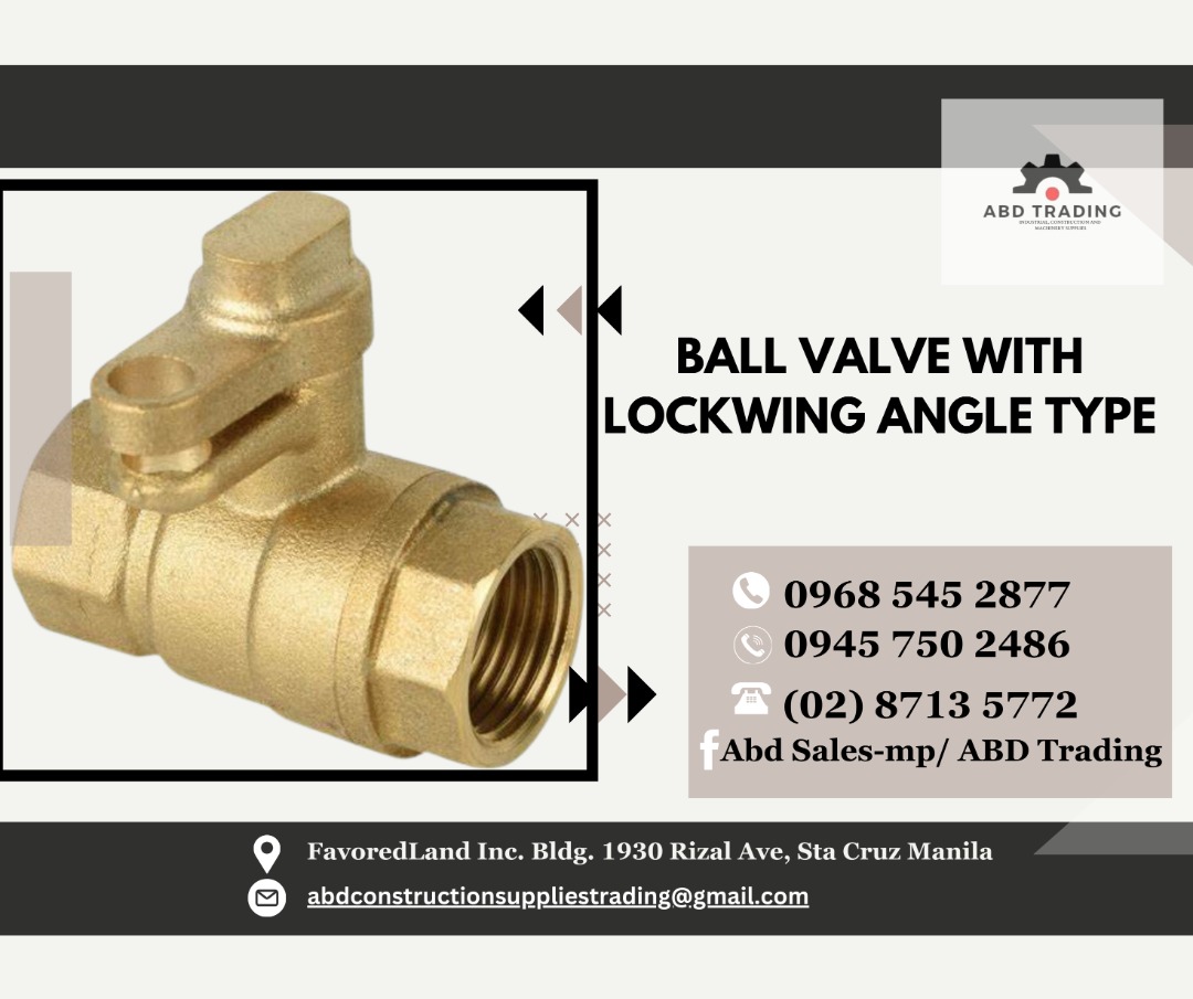 BALL VALVE WITH LOCKWING ANGLE TYPE, Commercial & Industrial ...