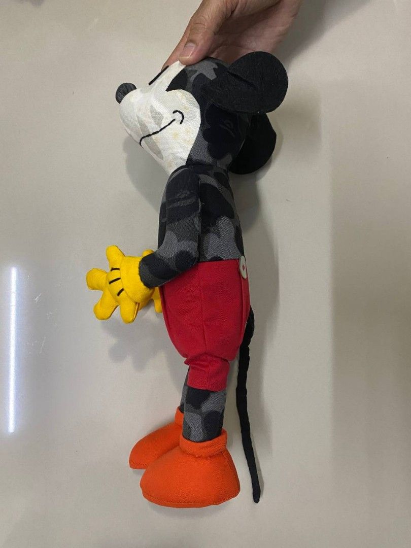 BAPE 2008 x Disney Bape Camo Mickey Mouse Plush doll A bathing Ape ...
