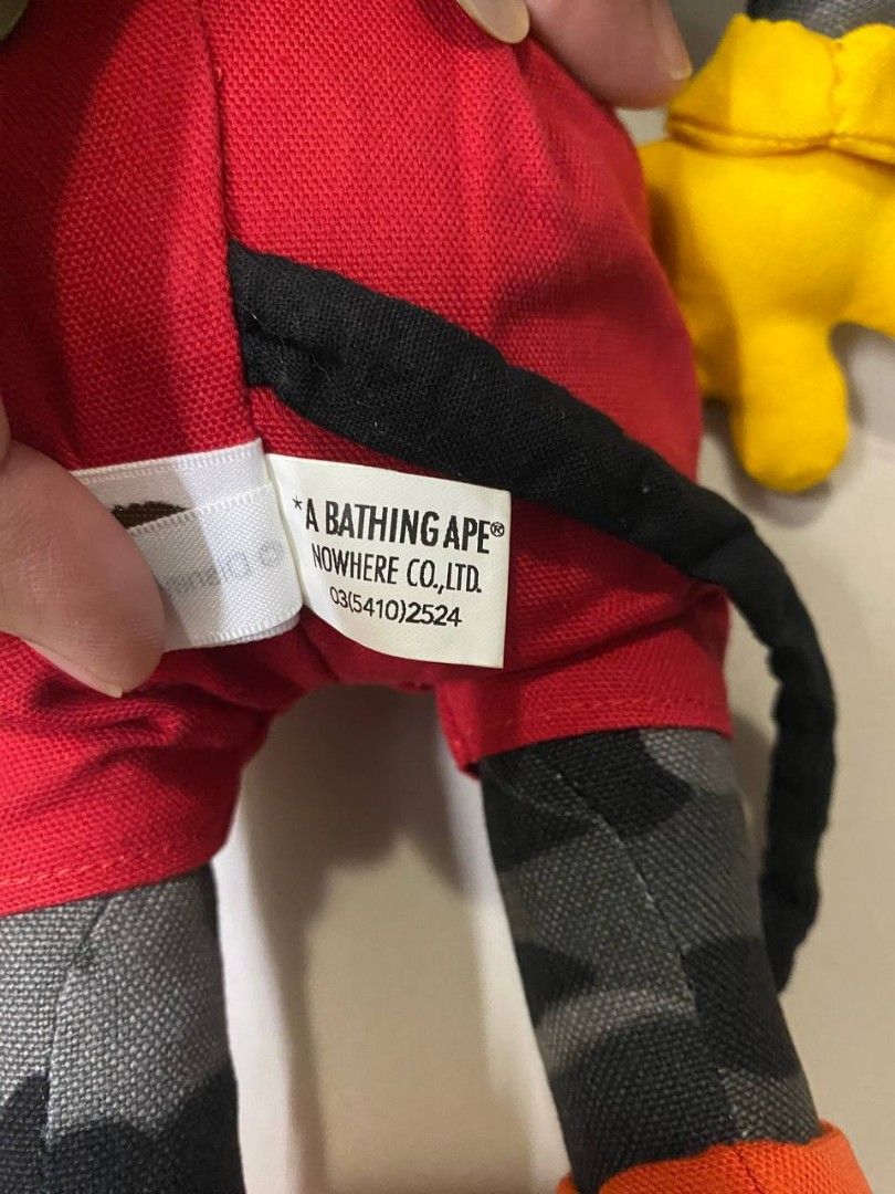 BAPE 2008 x Disney Bape Camo Mickey Mouse Plush doll A bathing Ape ...