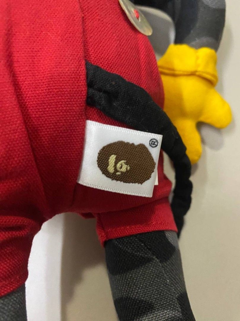 BAPE 2008 x Disney Bape Camo Mickey Mouse Plush doll A bathing Ape ...