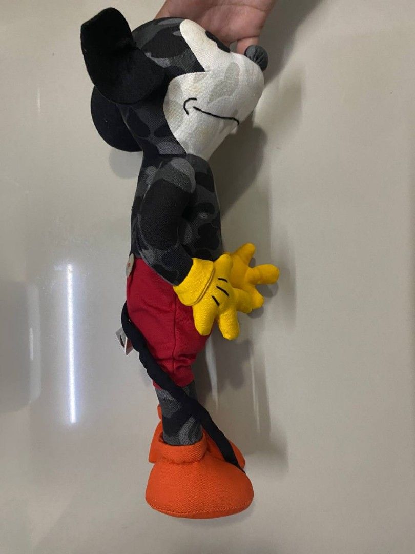 BAPE 2008 x Disney Bape Camo Mickey Mouse Plush doll A bathing Ape ...