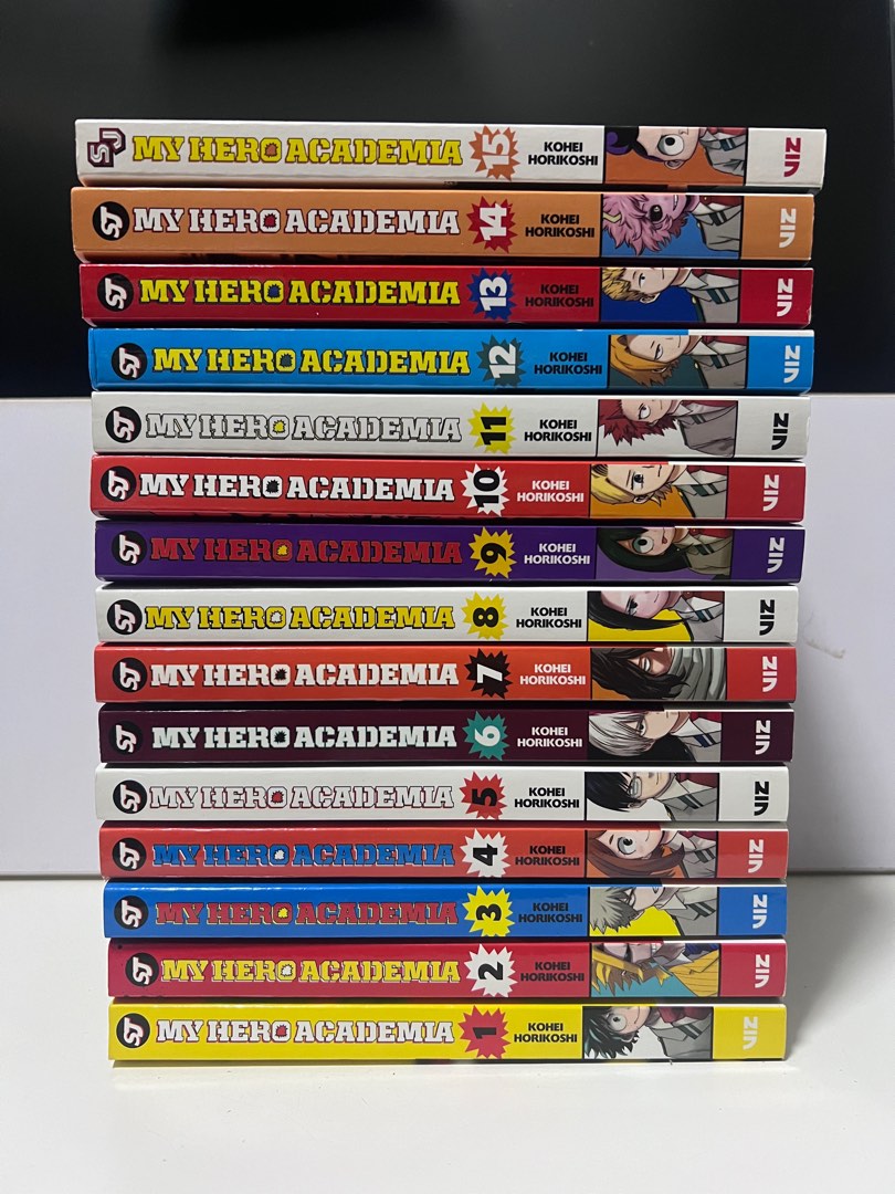 [BNHA/MHA] My Hero Academia Manga Volumes 1-15, Hobbies & Toys, Books ...